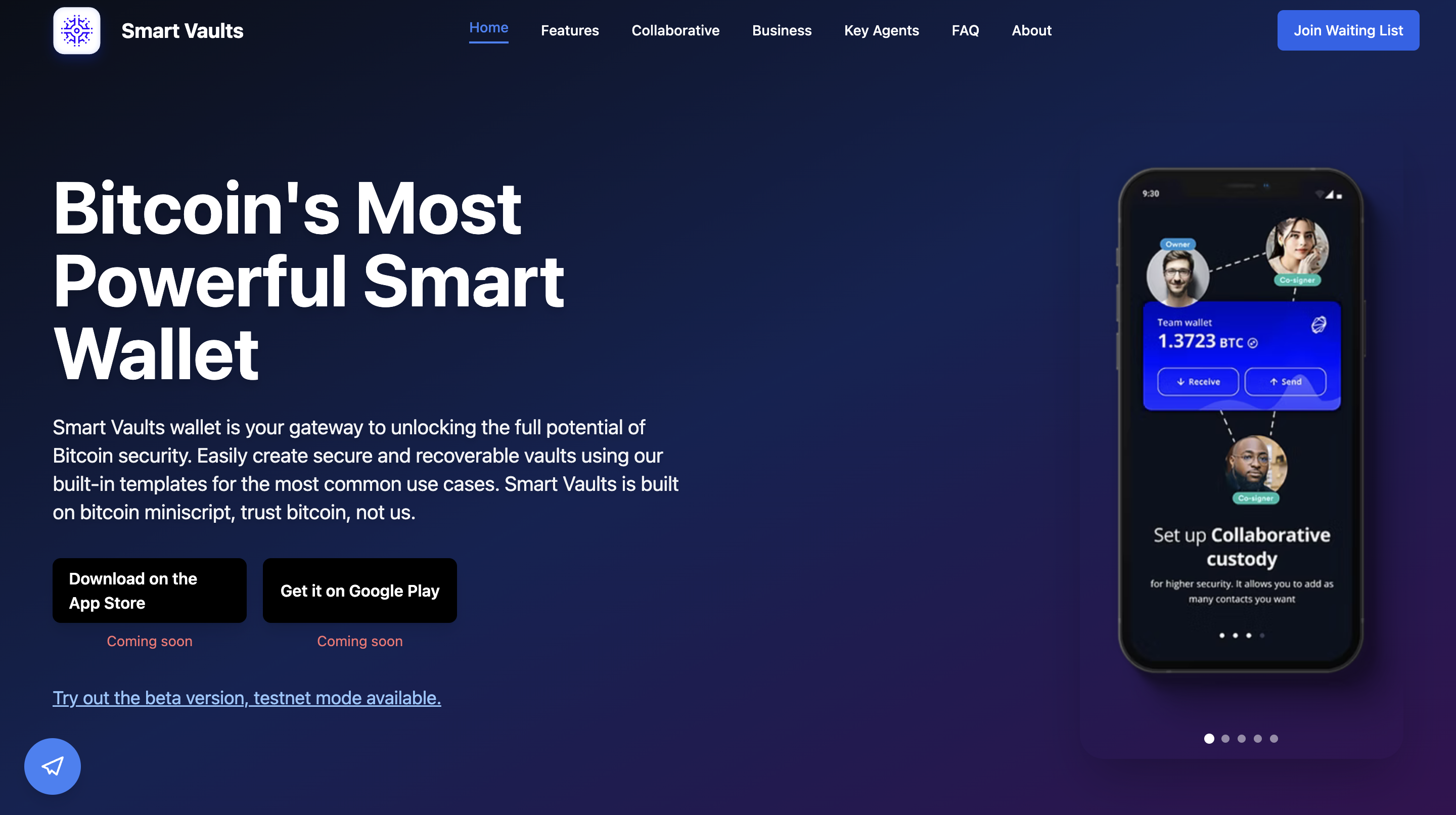 Smart Vaults – Bitcoin's Most Powerful Smart Wallet